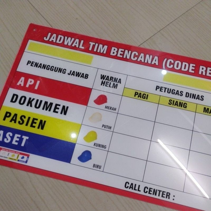 Jual Papan Tim Siaga Bencana, Papan Red Code | Shopee Indonesia