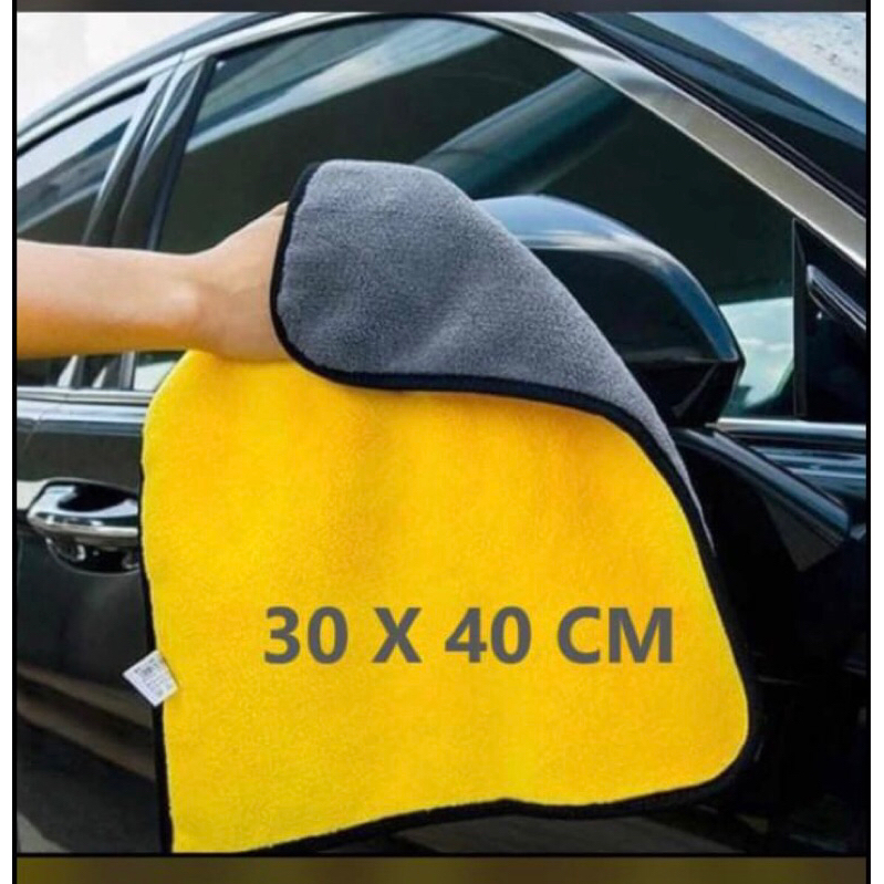 Jual Kain Lap Microfiber 2 sisi 30x40 Serbaguna Halus | Shopee Indonesia