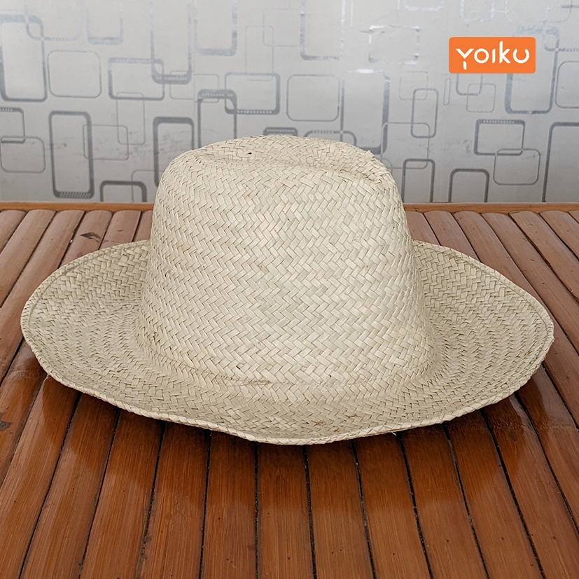 Jual Yoiku Topi Anyam Pria Topi Anyaman Topi Bucket Topi Nelayan Topi ...
