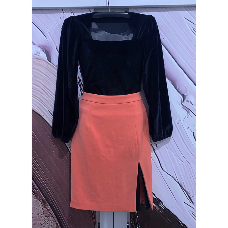 Jual PRELOVED by JDK - SET KANTORAN / FORMAL / CASUAL - BLACK PEACH | Shopee Indonesia