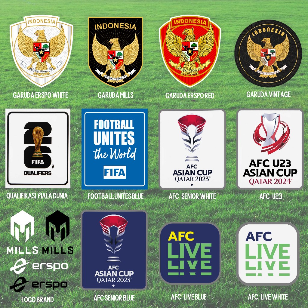 Jual SABLON LOGO PATCH JERSEY TIMNAS INDONESIA WORLDCUP QUALIFIER AFC ...