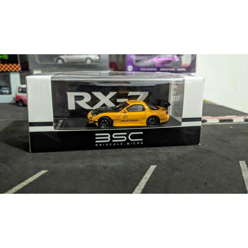 Jual Diecast BSC Briscale Micro Mazda Rx7 RX 7 FD3S RE Yellow Carbon ...