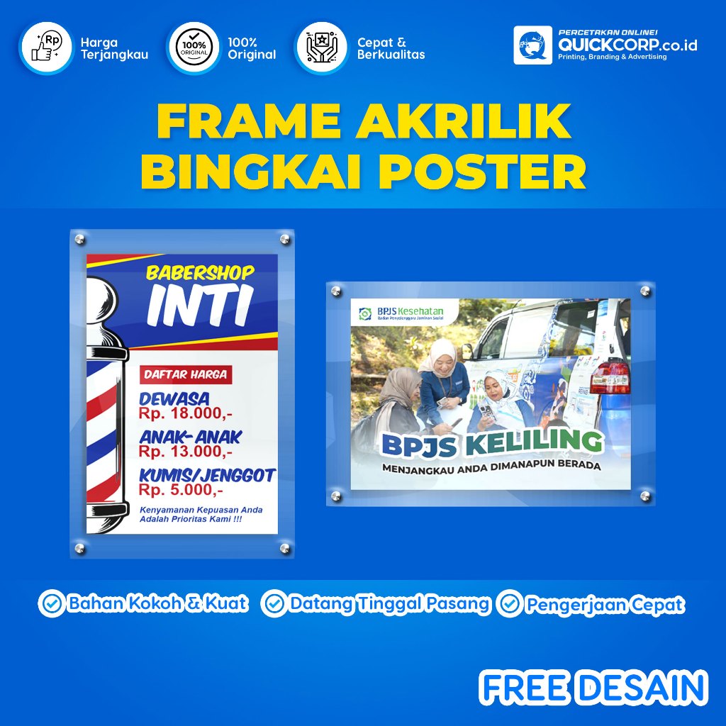 Jual Frame Akrilik Bingkai Poster - Akrilik Frame Poster Tahan Lama ...