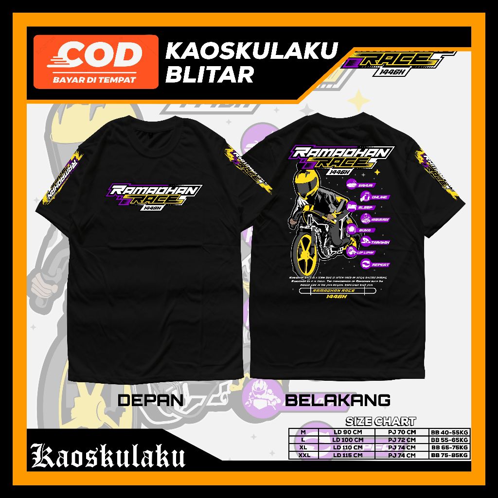 Jual TSHIRT RAMADHAN RACE ATAU RAMADHAN HEREX KAOS DISTRO RACING BAHAN ...
