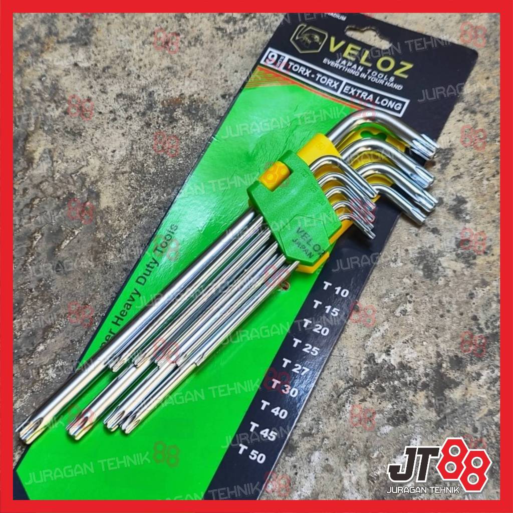 Jual VELOZ KUNCI L SET PANJANG LONG 9PCS KUNCI L SET PANJANG HEX ...