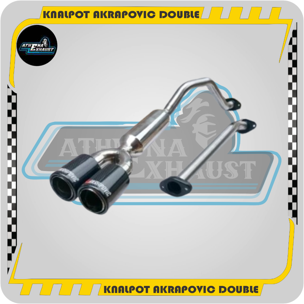 Jual KNALPOT MOBIL AKRAPOVIC DOUBLE ALL NEW AVANZA, XENIA, TERIOS, RUSH ...