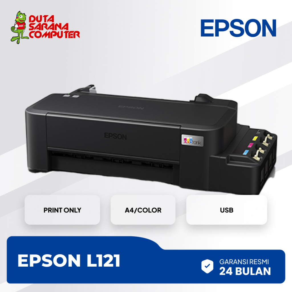 Jual PRINTER EPSON L121 INK TANK A4 PRINT ONLY | Shopee Indonesia