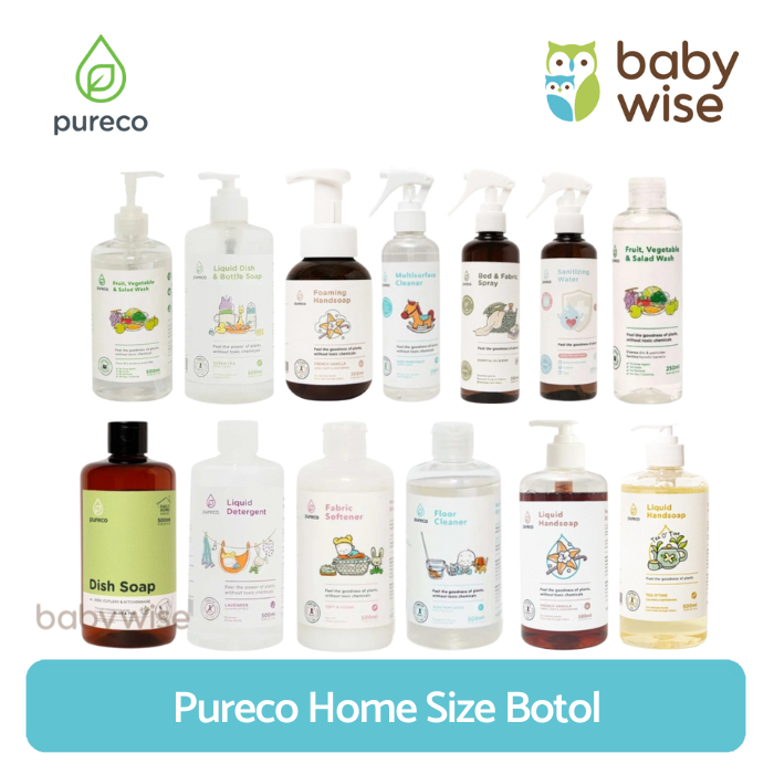 Jual Pureco Home Size Botol - Detergent / Softener / Daily Dish Soap / Floor Cleaner / Handsoap ...