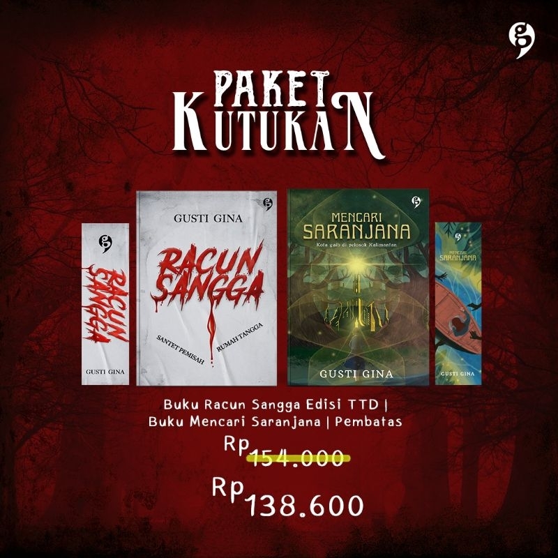 Jual Buku Novel Horor Racun Sangga - Gusti Gina - Gagasmedia | Shopee ...
