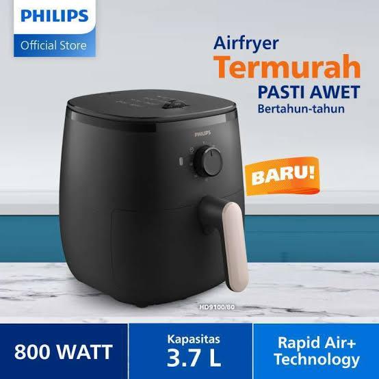 Jual Philips Airfryer Termurah Low watt 800 watt HD9100 Analog Multifungsi air fryer terbaik 3.7 ...