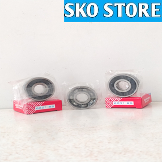 Jual Bearing 6201RS 1biji / pcs Indopart Laher Original Murah | Shopee ...