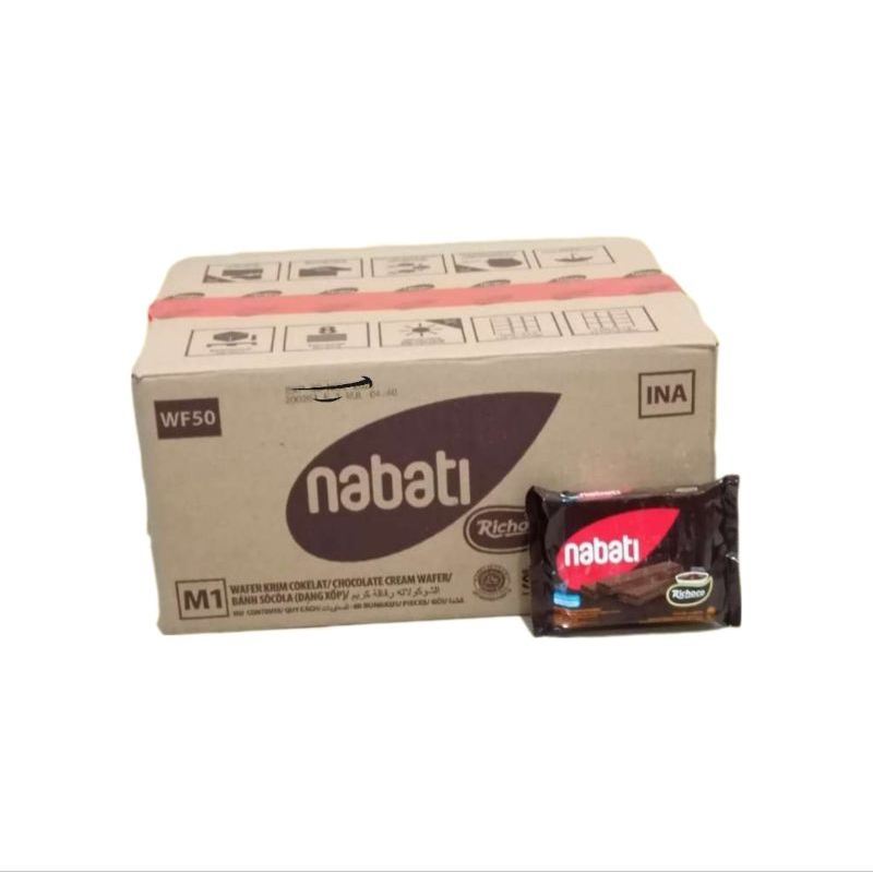 Jual Nabati Wafer Krim Cokelat - Richoco (1 dus/60 bks) | Shopee Indonesia
