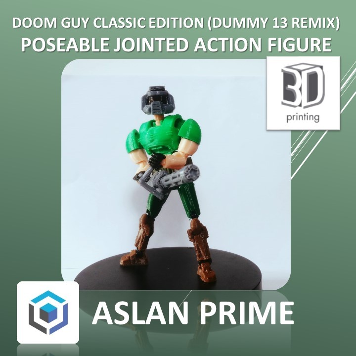 Jual DUMMY 13 DOOM GUY SLAYER CLASSIC EDITION JOINTED POSEABLE ACTION ...