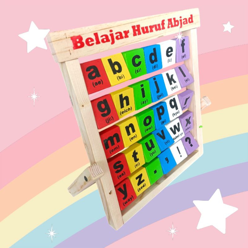 Jual Mainan Edukasi Anak Belajar Huruf Abjad/ Mainan Huruf ABC Untuk ...