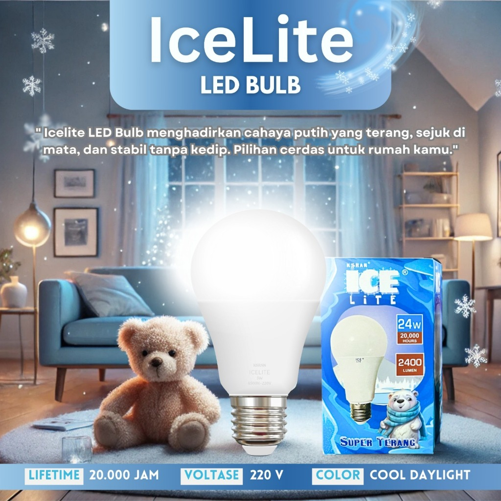 Jual Lampu LED Bulb Jumbo / Bohlam LED Kamar Super Terang Lampu Bohlam ...