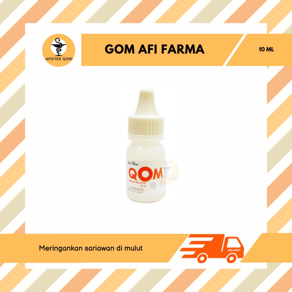 Jual GOM 10 ML/QOM AFI FARMA/MEREDAKAN SARIAWAN | Shopee Indonesia