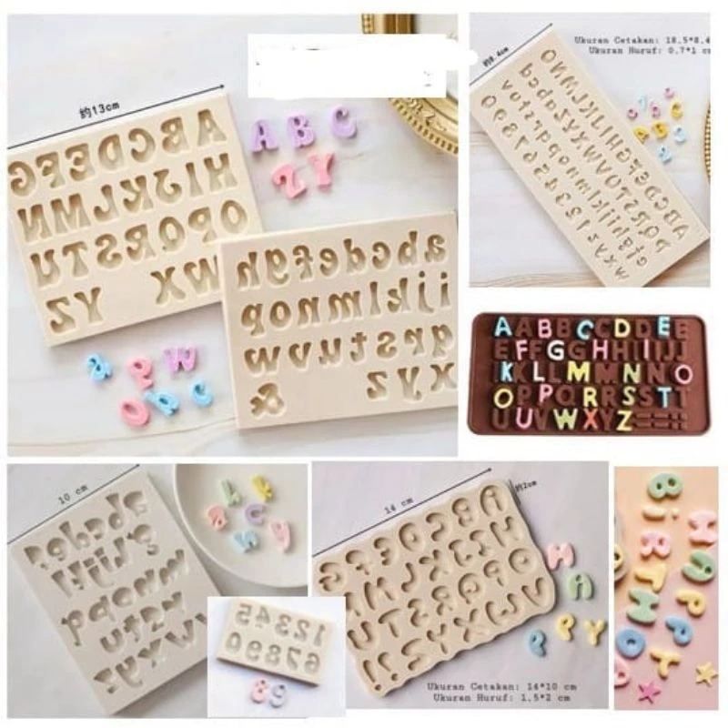 Jual cetakan Silikon huruf alfabet Abcd mini | Shopee Indonesia