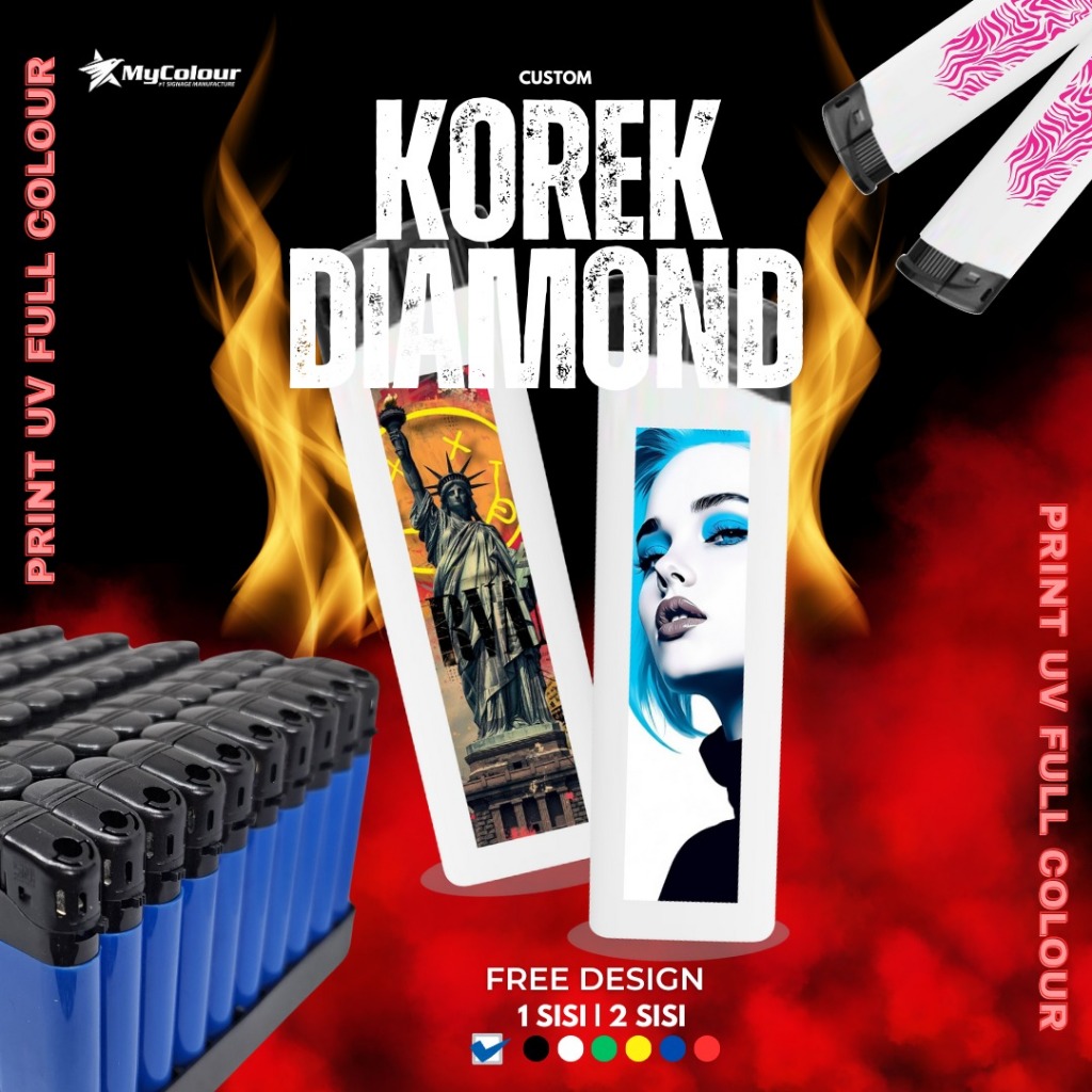 Jual CUSTOM KOREK API DIAMOND l Lighter Souvenir dan Merchandise l ...