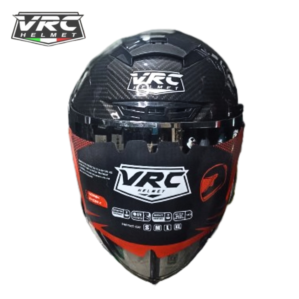 Jual VRC RACER - X Helm Half Face Paket Ganteng Spoiler 3D SNI - Carbon ...
