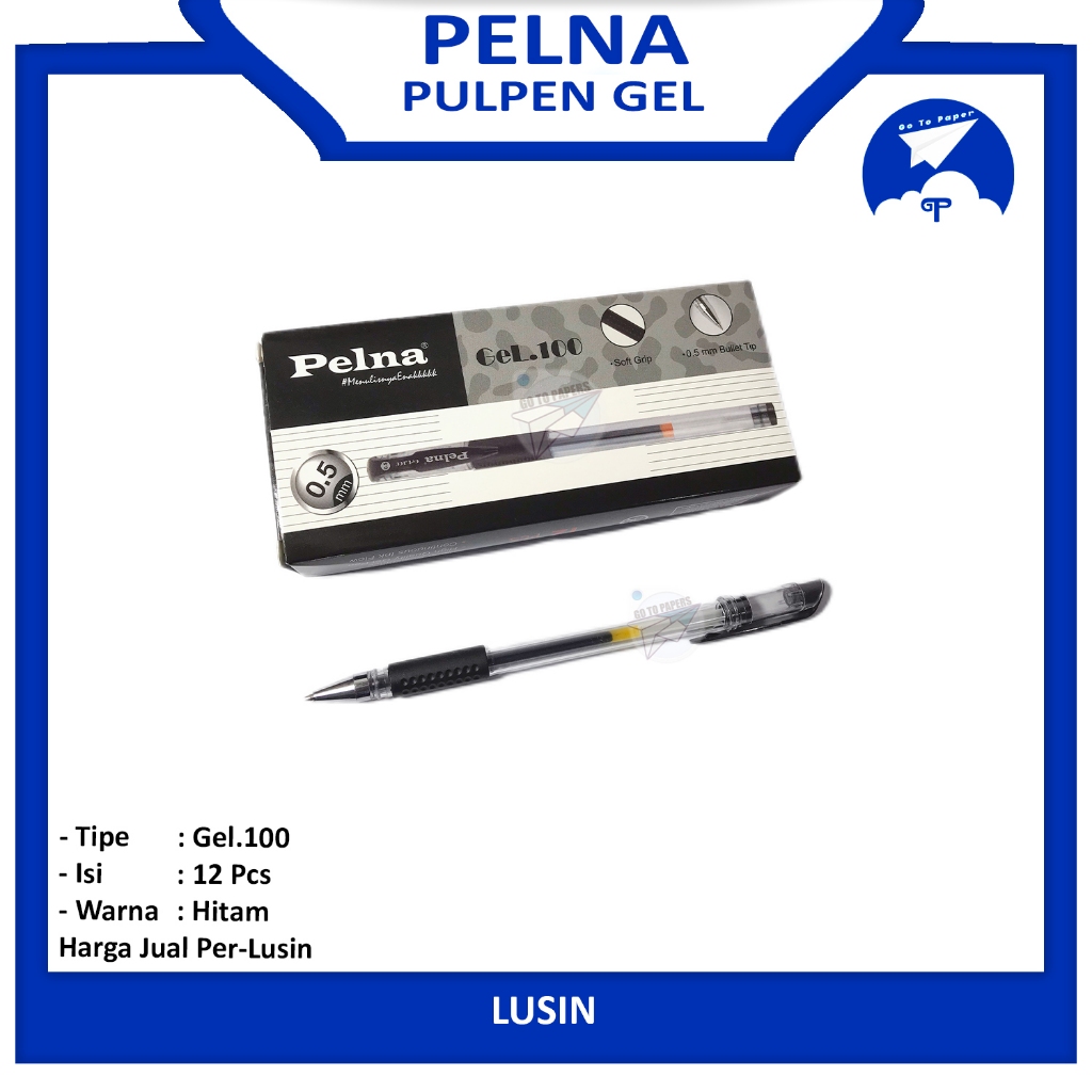 Jual Pelna Pulpen Gel.100 Needle 0.5mm Tinta Hitam - LUSIN | Shopee ...