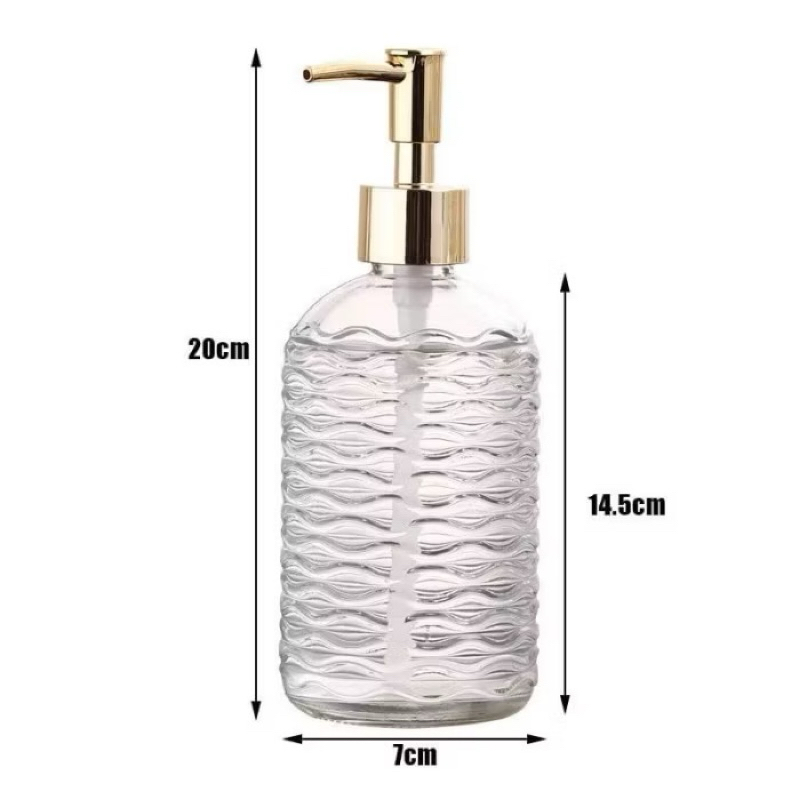 Jual botol kaca sabun non box pump tempat sabun aesthetic botol sabun ...