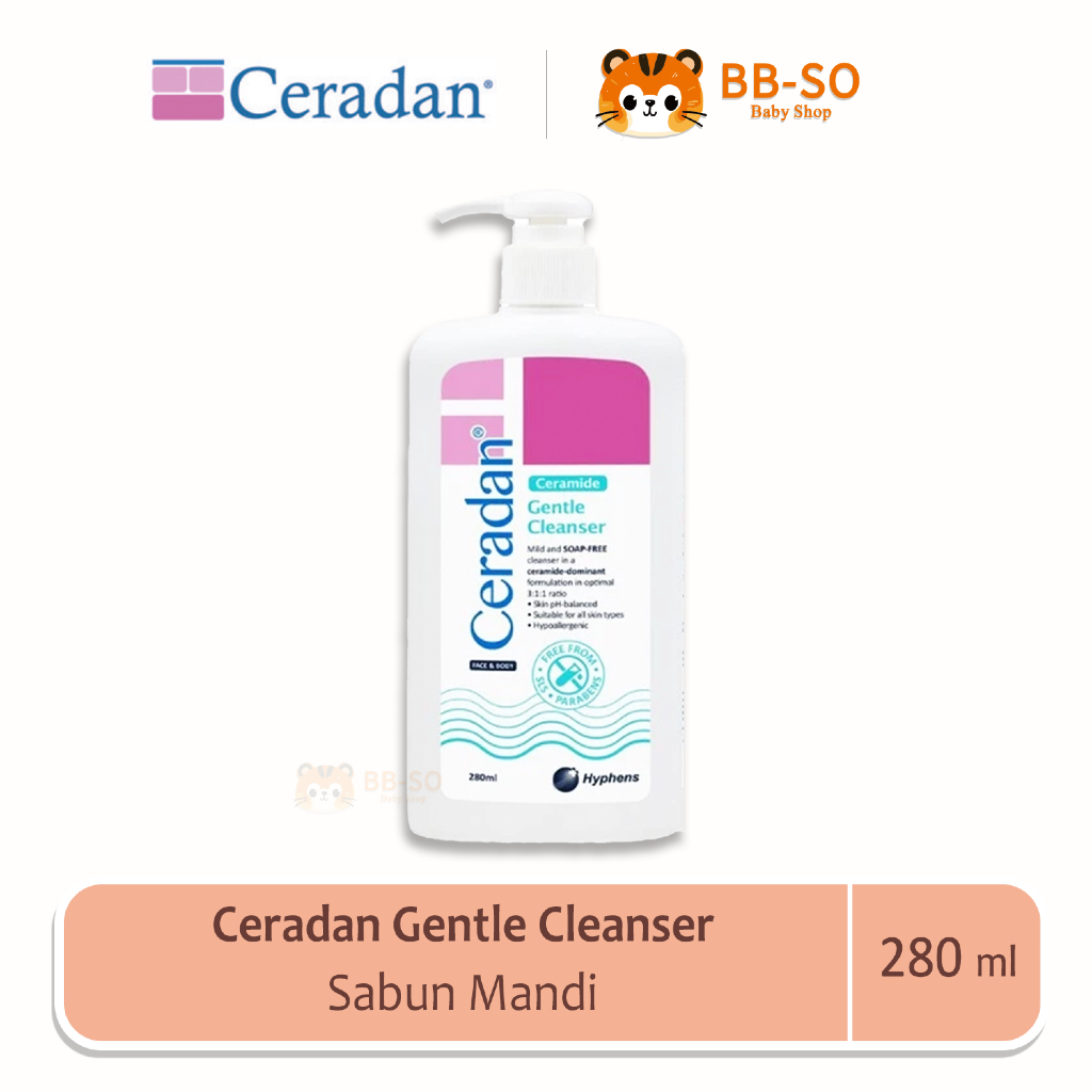 Jual CERADAN Gentle Cleanser / Ceradan Sabun Mandi 280 ml | Shopee ...