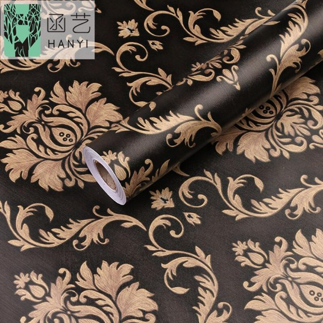Jual Wallpaper Dinding Motif Batik Hitam Gold Ukuran Panjang 8 s/d 9 ...