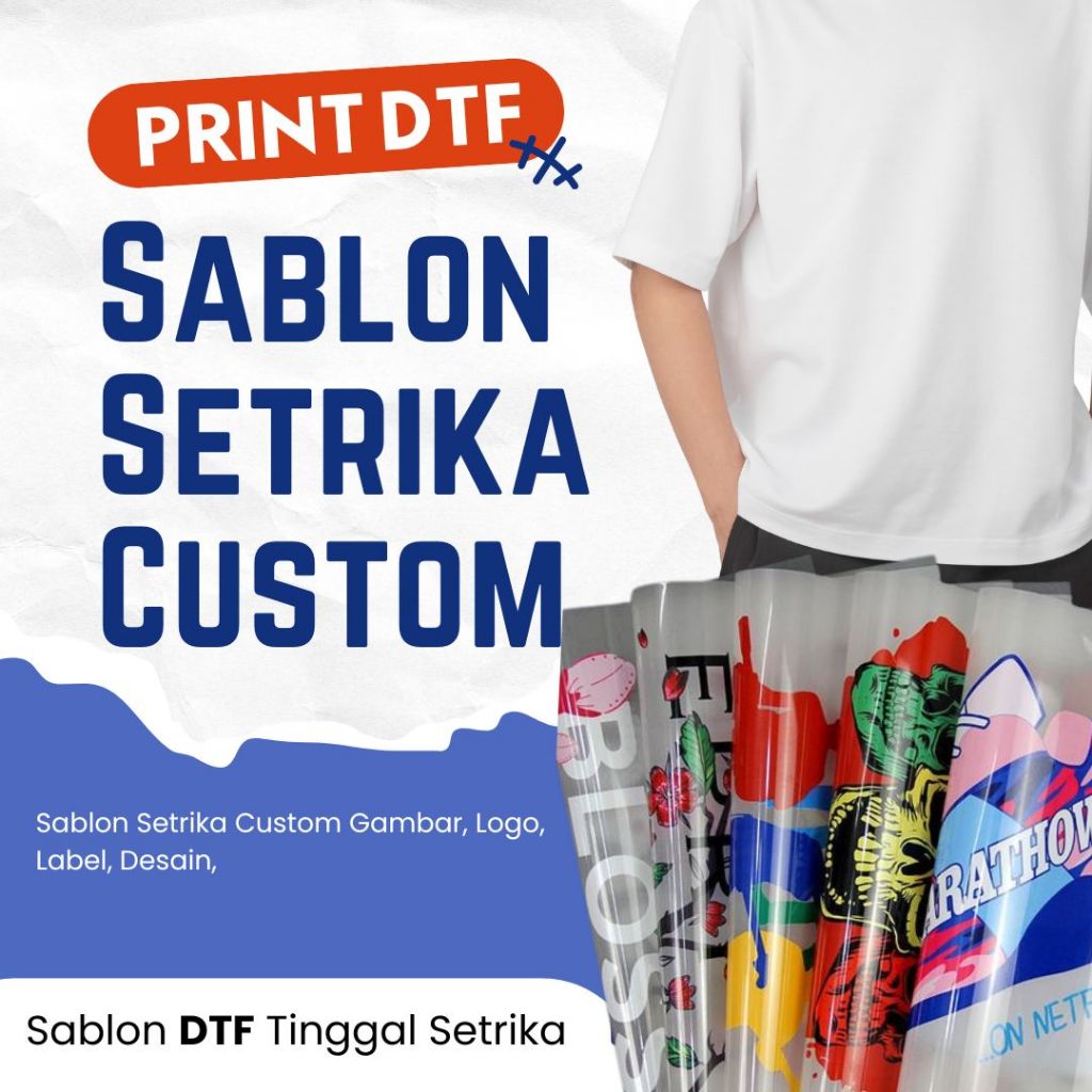 Jual Sablon Print Cetak DTF Label | Logo | A4 | A3 | dan Meteran - PetFilem 58cm | Shopee Indonesia