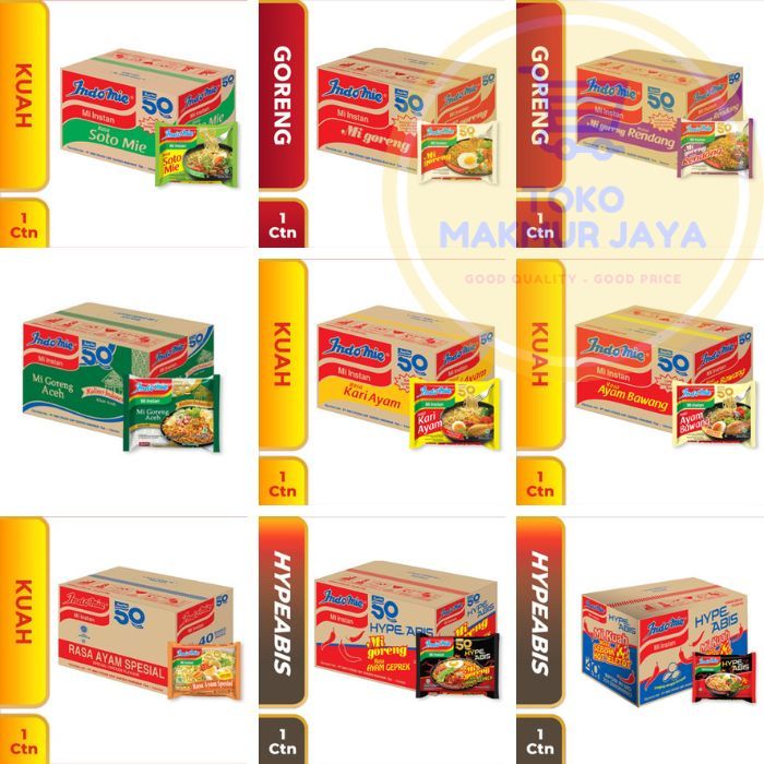Jual [DUS] INDOMIE MIE INSTANT | 40 PCS (NO MIX) | Shopee Indonesia