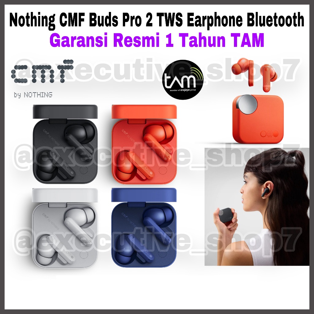 Jual Nothing CMF Buds Pro 2 TWS Earphone Bluetooth - Garansi Resmi 1 Tahun TAM | Shopee Indonesia