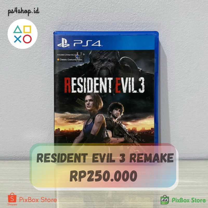 Jual RESIDENT EVIL 3 REMAKE PS4 SECOND RE 3 REMAKE PS4 residen evil 3 ...