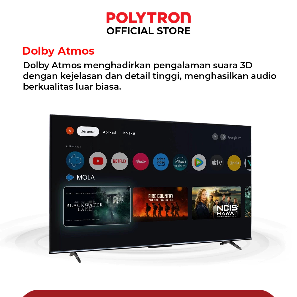 Jual TV POLYTRON 65 INCH UHD 4K SMART GOOGLE ANDROID TV DIGITAL 65INCH ...