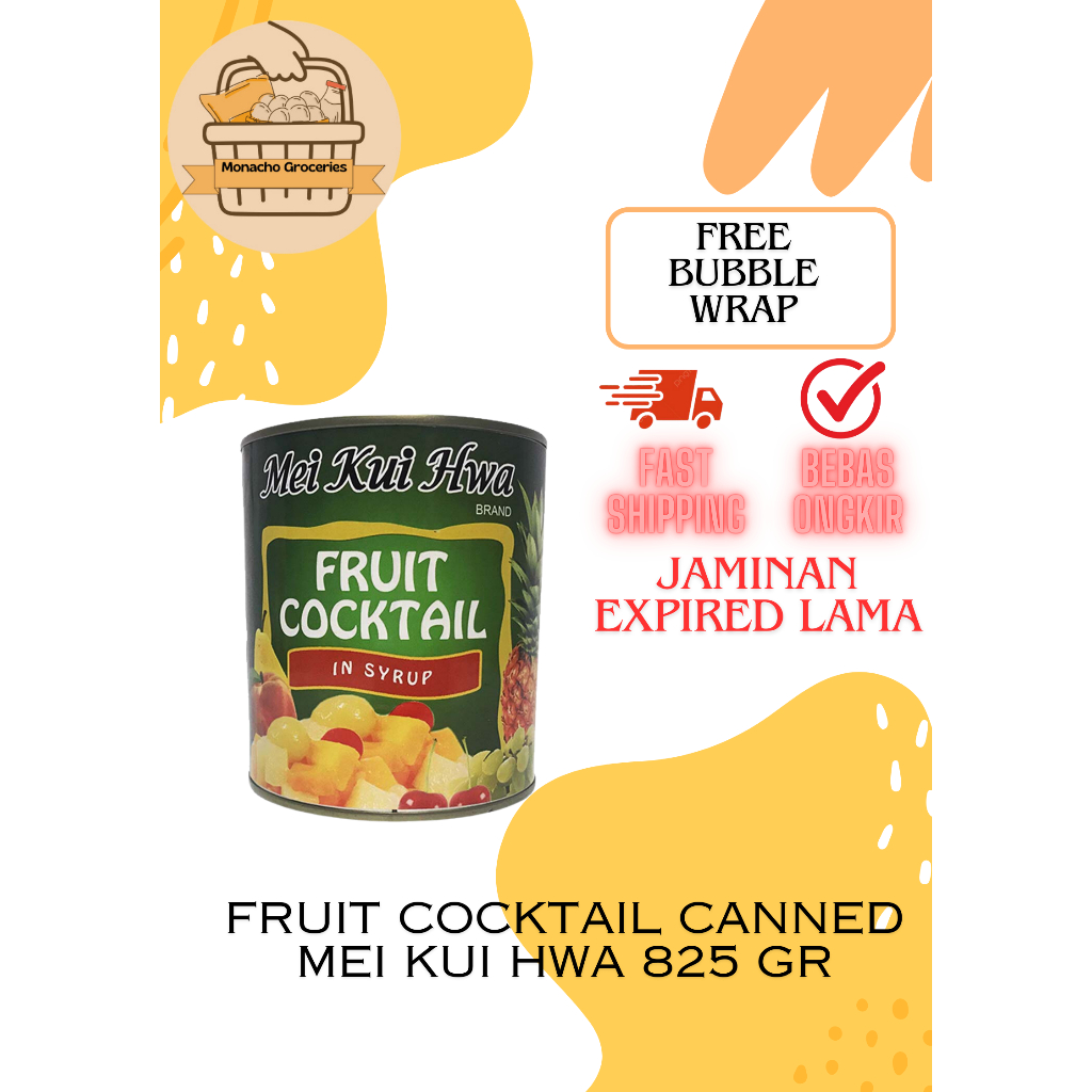 Jual Fruit Cocktail Canned Mei Kui Hwa – Buah Campur dalam Sirup 825gr ...