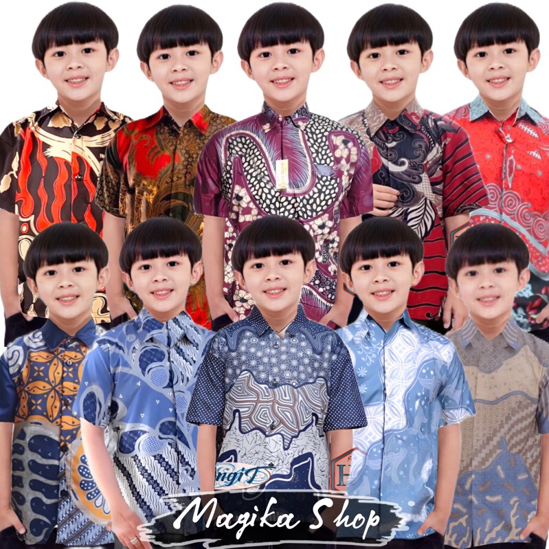 Jual Kemeja Baju Batik Anak Laki Laki - Baju Batik Anak Cowok Ukuran 1 ...