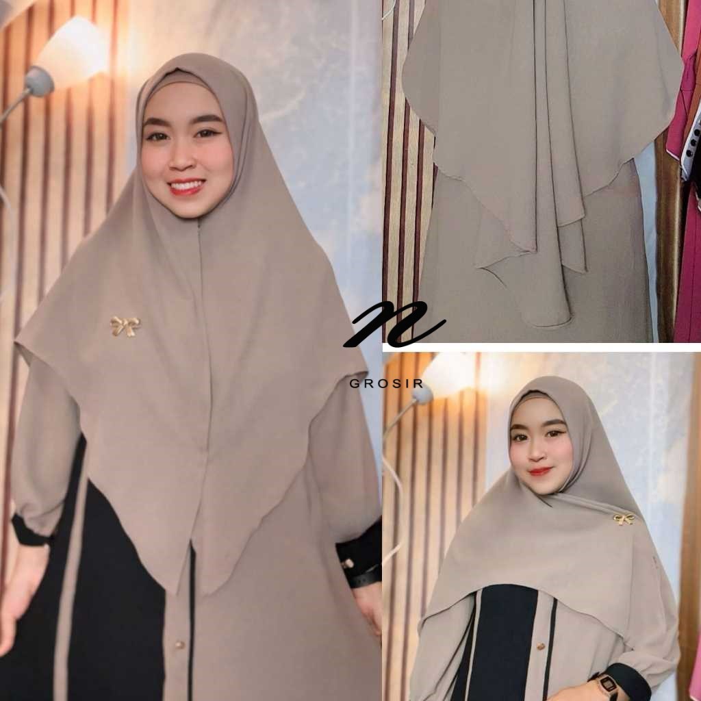 Jual Abaya Premium Laela Ikhwani SET HIJAB | Shopee Indonesia