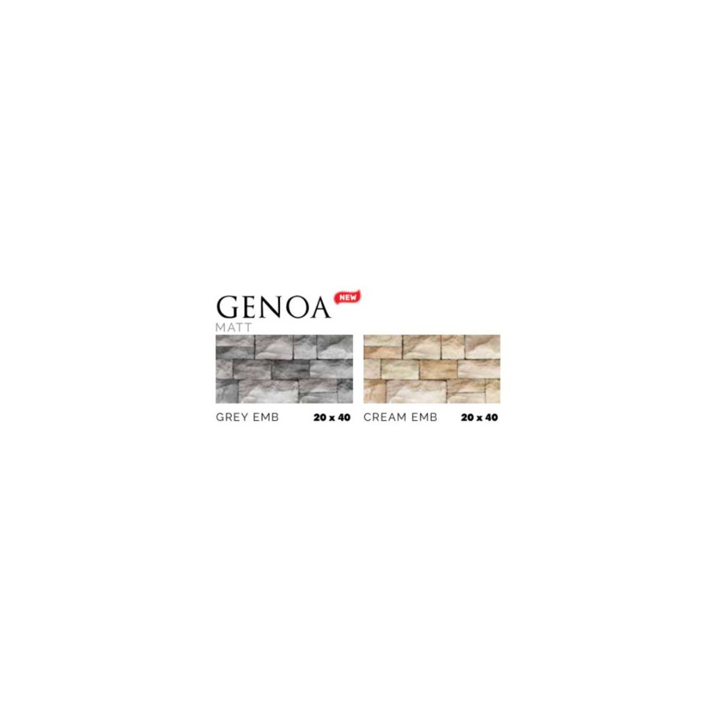Jual ASIA TILE WALL TILE GENOA MATT GREY EMB & CREAM EMB 20X40 | Shopee ...