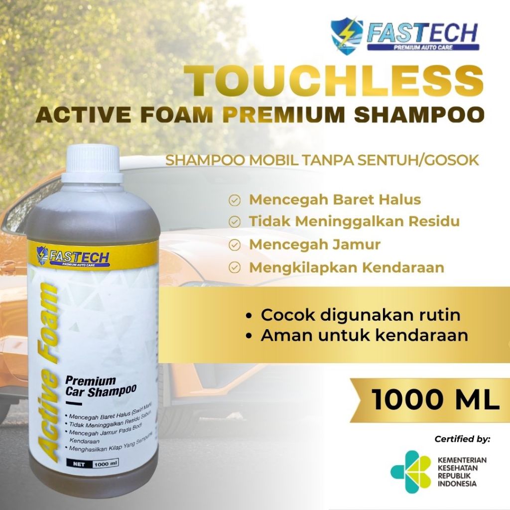 Jual Fastech Auto Care - Touchless Active Foam Shampoo 1000ml - Shampoo Mobil Tanpa Sentuh ...