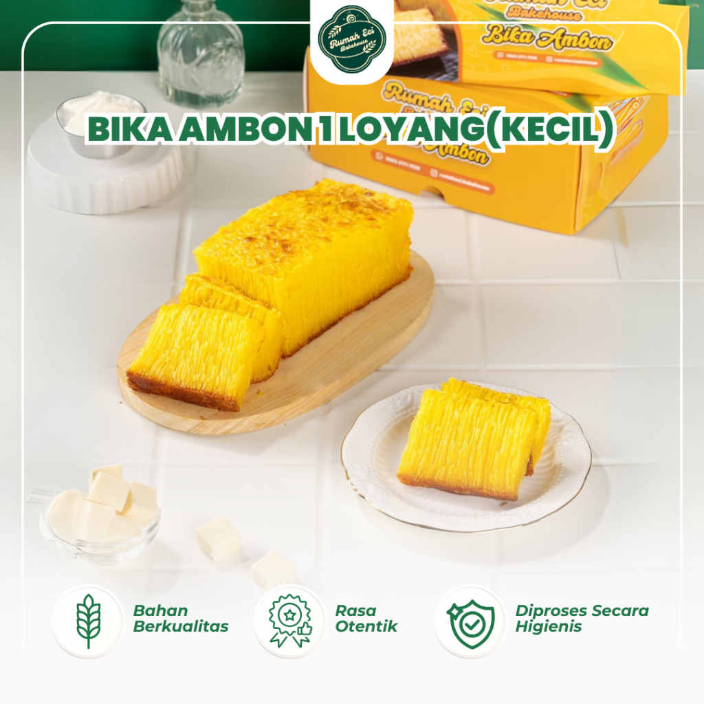 Jual Bika Ambon Rasa Original Homemade Bakery Rumah Eci Bakehouse | Shopee Indonesia