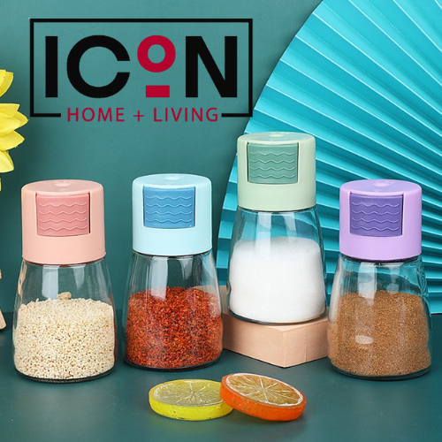 Jual ICON LIVING BOTOL GARAM TEMPAT BUMBU MERICA GULA PUSH BUTTON BOTOL ...