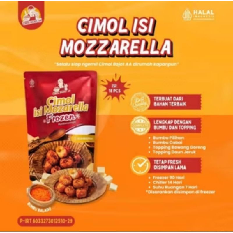 Jual Cimol Bojot AA Isi Mozzarella Frozen | Shopee Indonesia