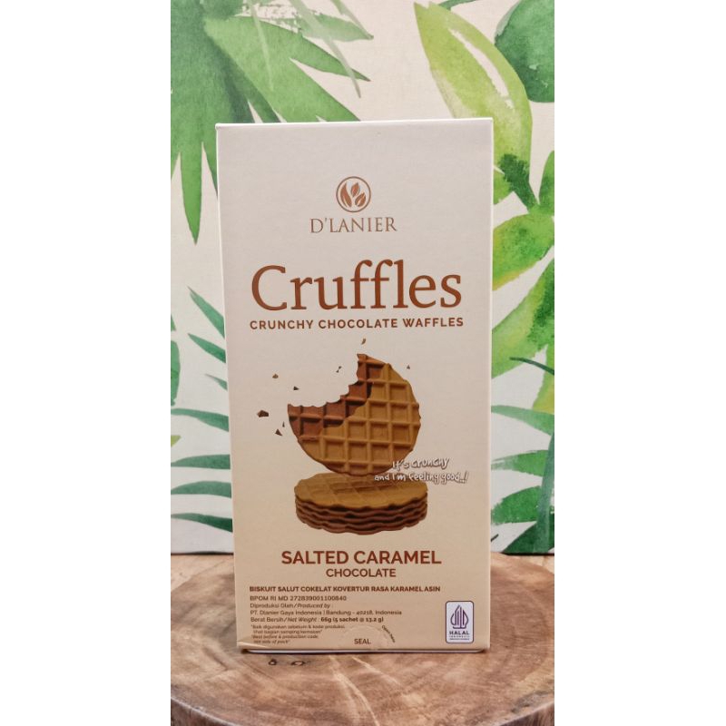 Jual D'Lanier Cruffle Crunchy Chocolate Waffles Salted Caramel ...