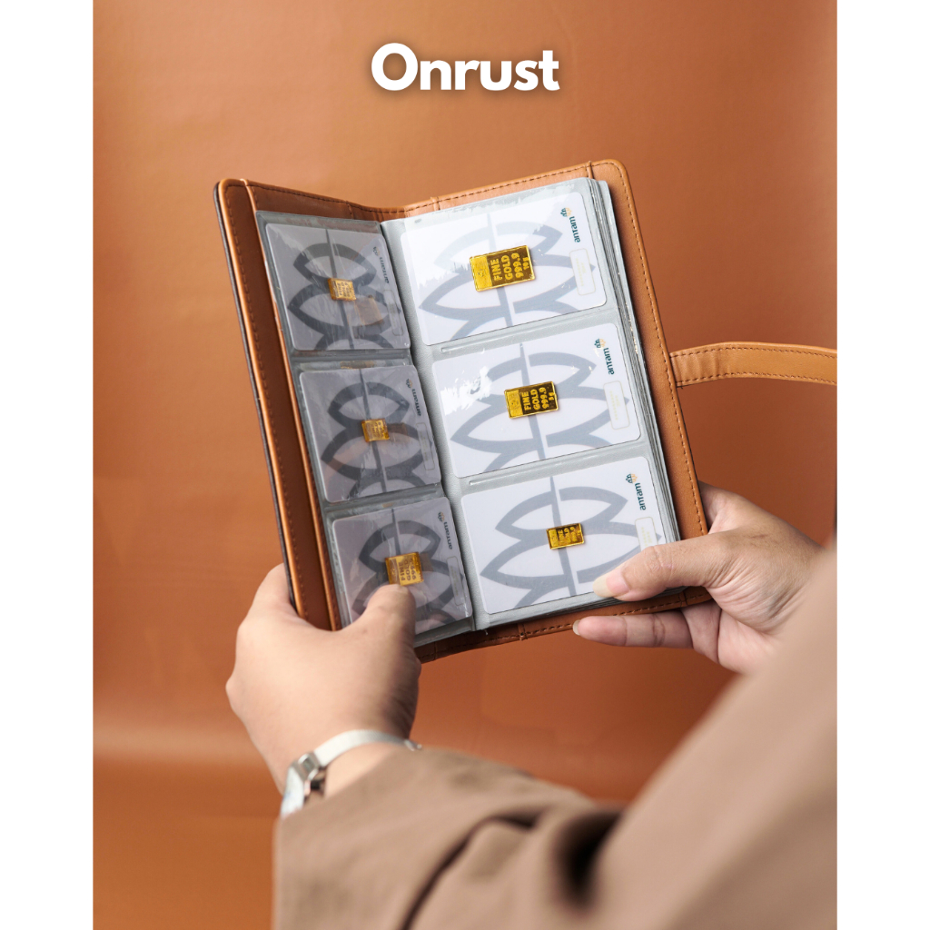 Jual Onrust Dompet Emas Logam Mulia Antam Kartu Pria Wanita | Shopee ...