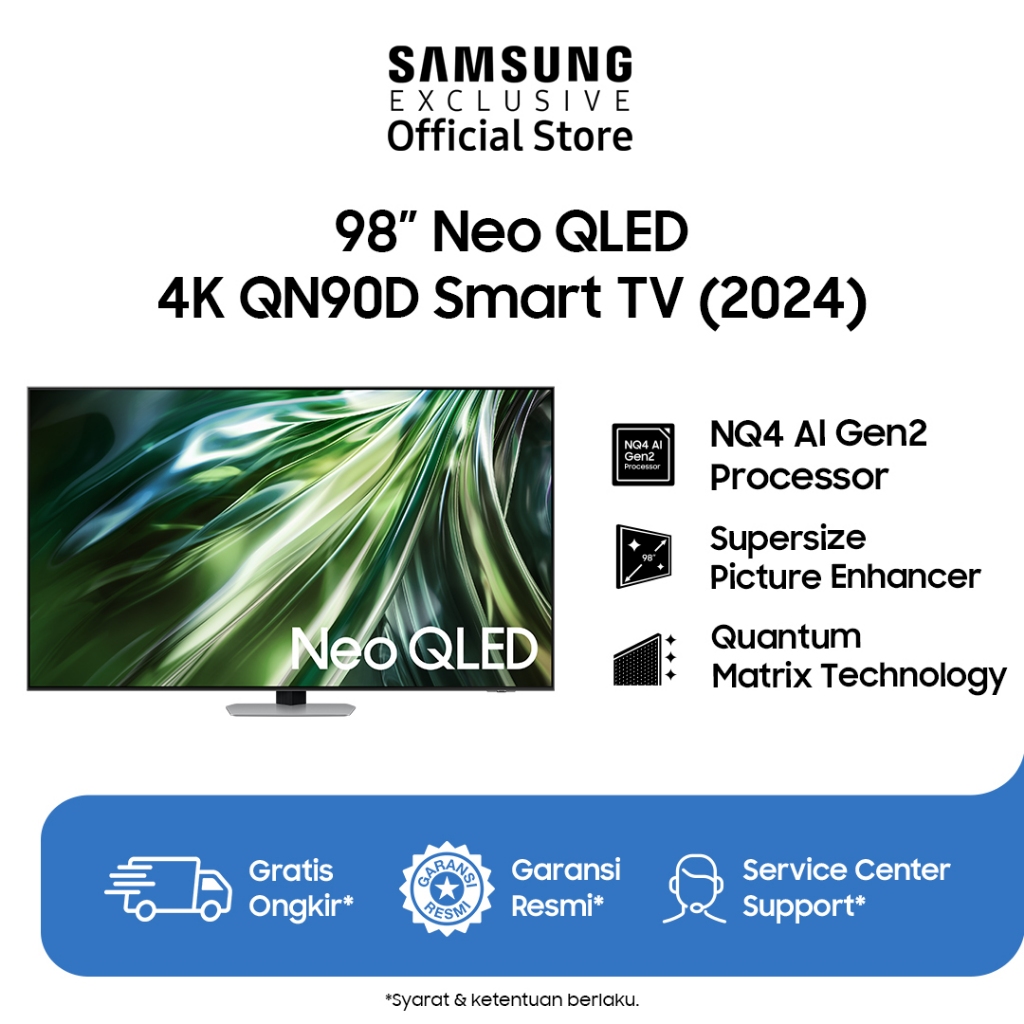 Jual Samsung Smart TV AI 98" Neo QLED 4K QN90D | NQ4 AI Gen2 Processor ...