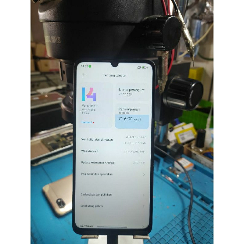 Jual lcd poco c65 original copotan langsung dari hp normal | Shopee ...