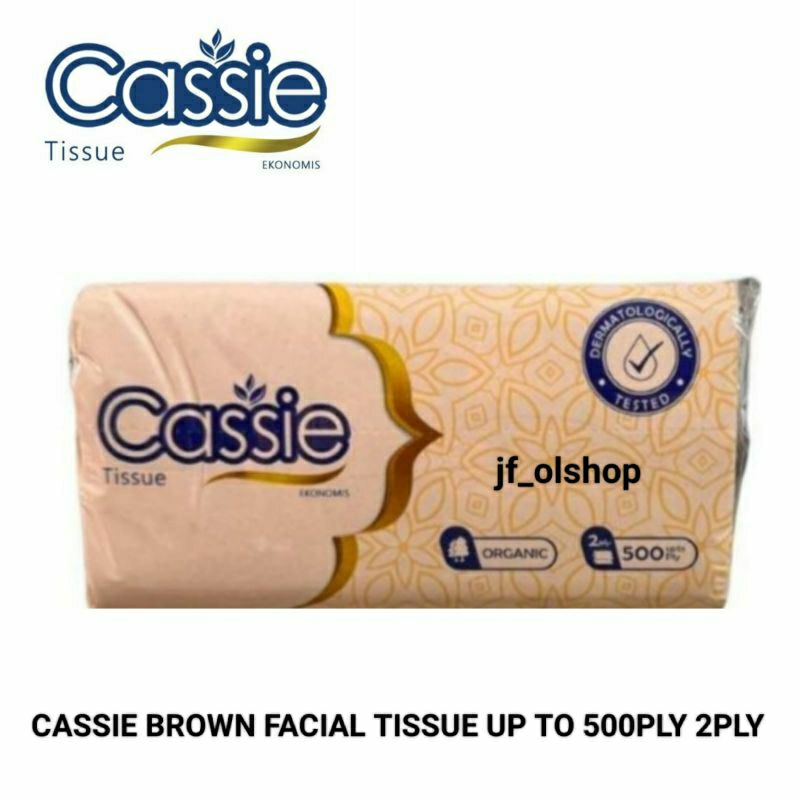 Jual | 2pcs | Tisu tissue wajah cassie brown organic facial soft pack ...