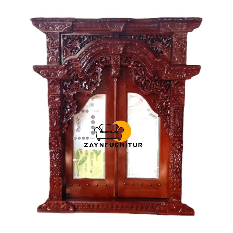 Jual Jendela Ukir Gebyok 150x180 Cm Jati Jepara | Shopee Indonesia