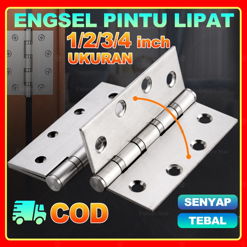 Jual Engsel Pintu Rumah Jendela Tebal Bagus Berkualitas 1.5 2 3 4Inch ...