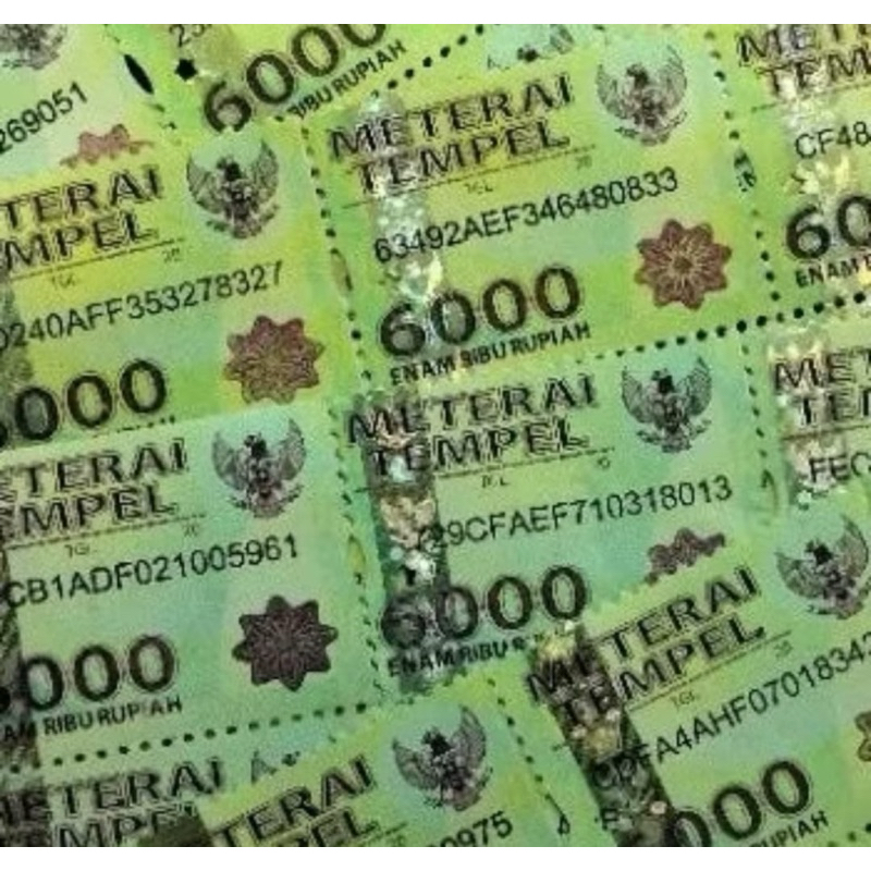 Jual Materai TEMPEL 6000 ORIGINAL | Shopee Indonesia