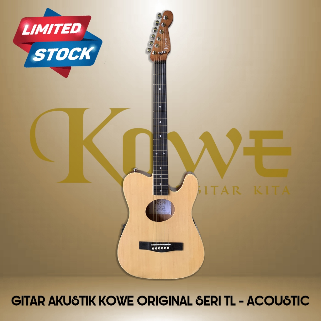 Jual Gitar Akustik Elektrik Original Merk Kowe Seri TL - ACOUSTIC ...