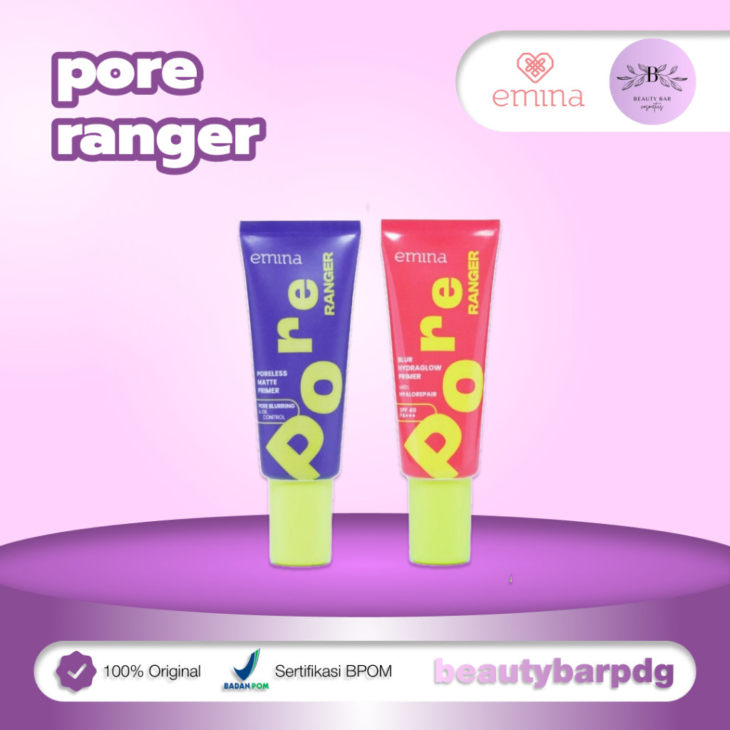 Jual Emina Pore Ranger Primer 20 ml | Total Poreless & Blur Hydraglow ...